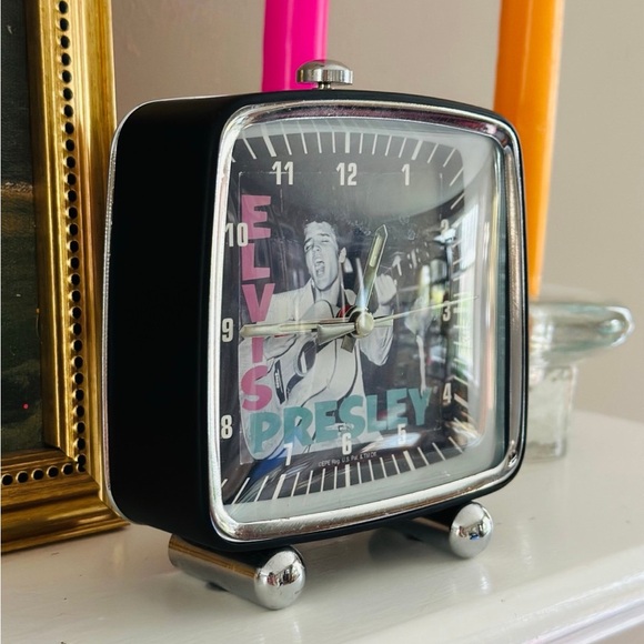 Wall Decor | Retro Elvis Presley Square Clock | Poshmark